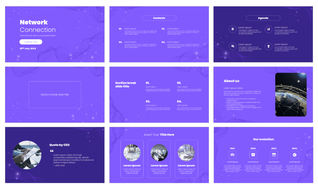 Download Network Connection PowerPoint Template - Download Templates Download Network Connection PowerPoint Template - Download Templates